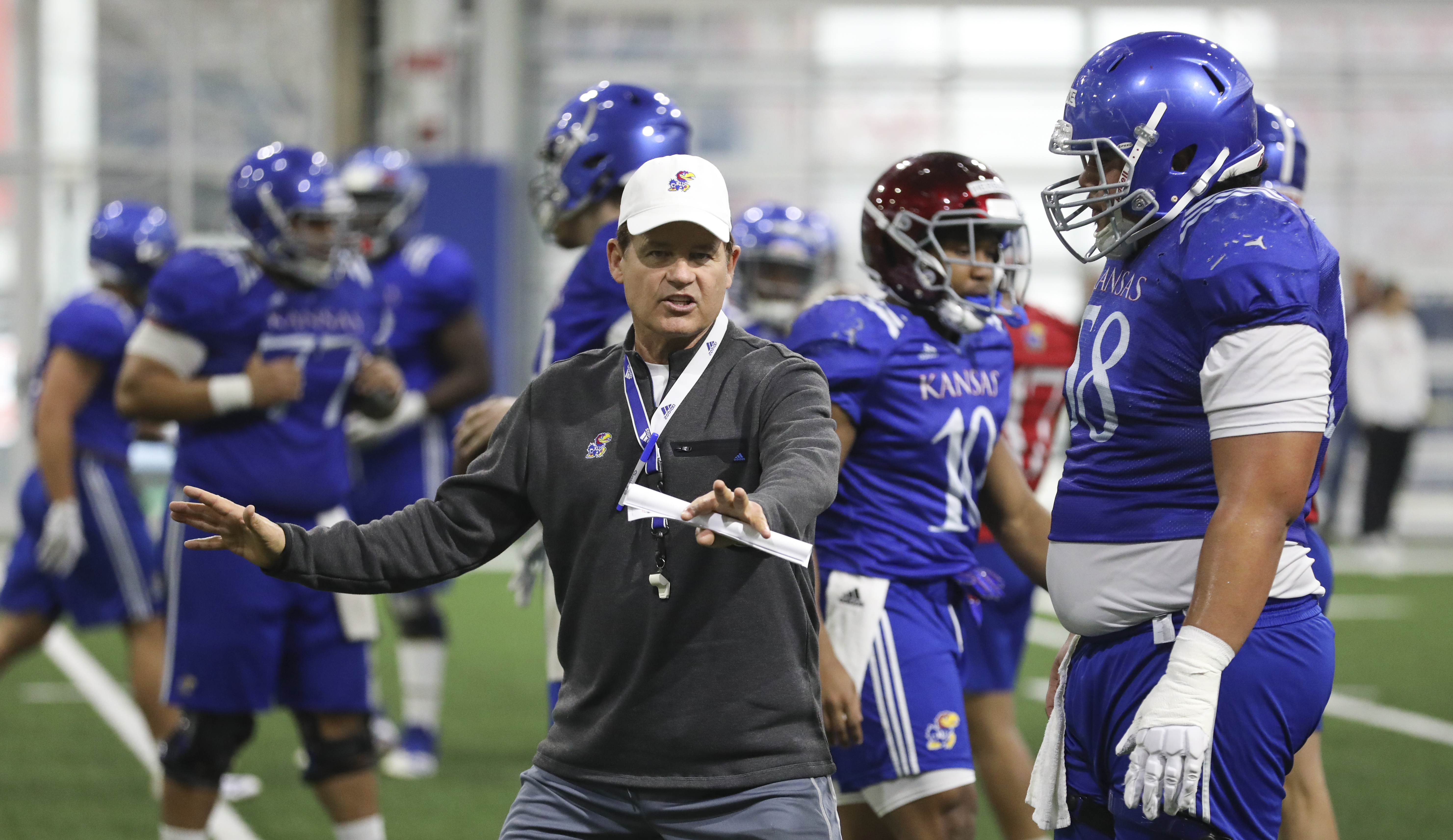 Final KU football practice of spring used to set Jayhawks up for summer ...